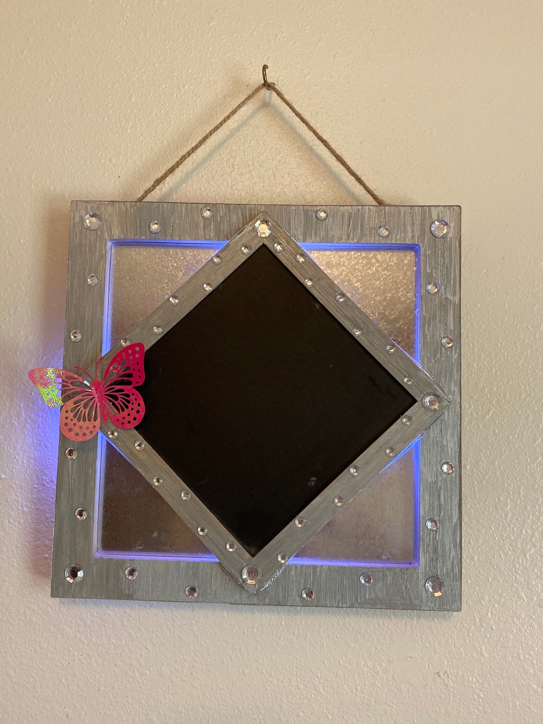 Illuminated Butterfly Chalkboard - Etsy