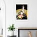 Gold Glam Poster Limited Edition Portrait Modern Wall Art Black ...