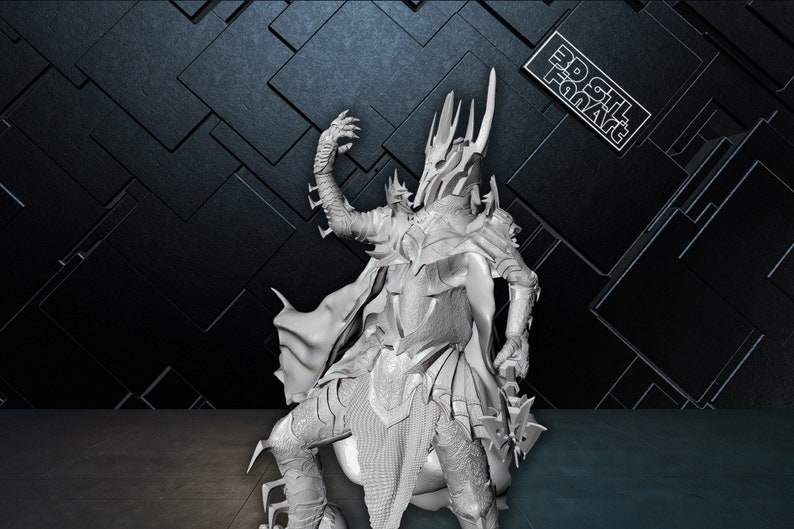 Sauron 3D STL File Dark Lord High Detail Digital Model Instant Download ...