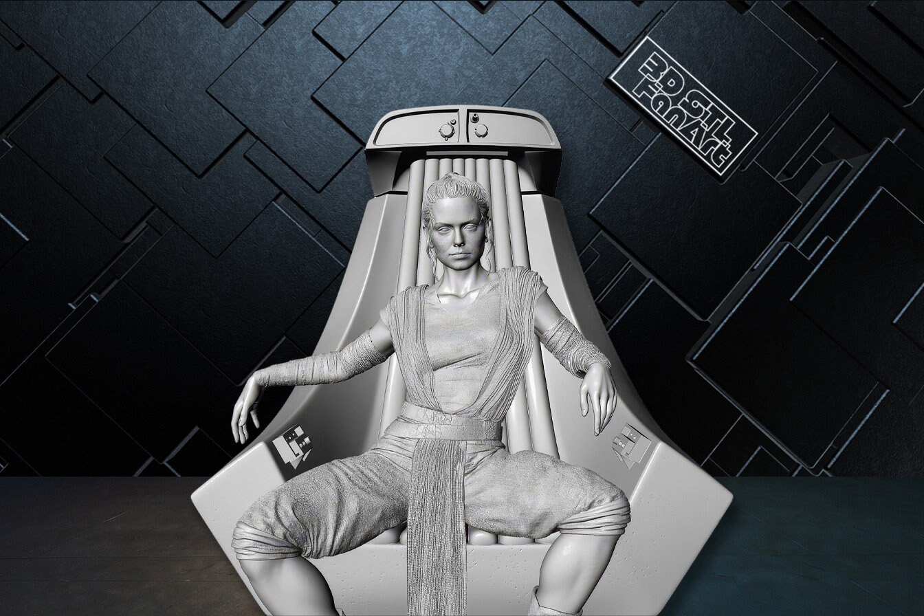 Rey Skywalker Star Wars 3d Stl Files High Quality Digital 3d Files Stl ...