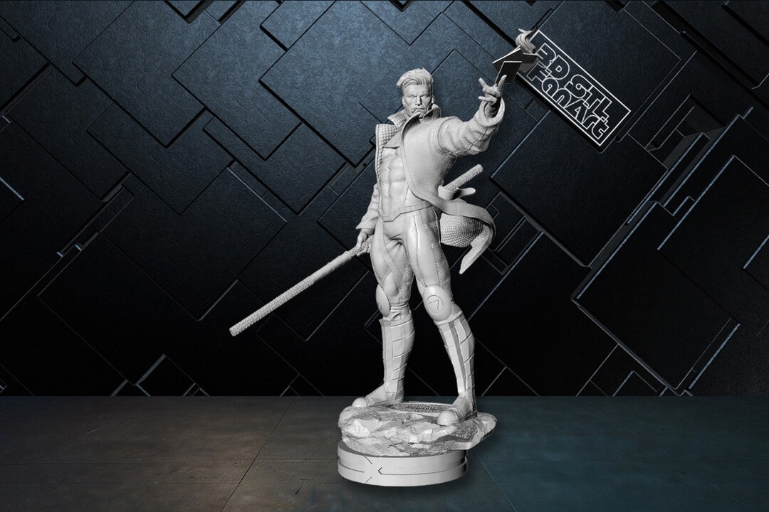 Gambit 3D STL File Model for Printing - Detailed X-men Character ...