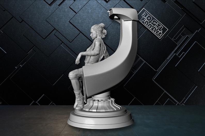 Rey Skywalker Star Wars 3d Stl Files High Quality Digital 3d Files Stl Printing Stl File Easy To