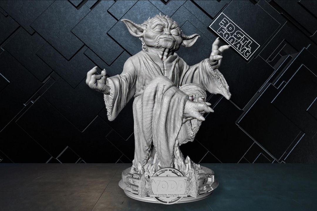 Yoda 3D STL File | Star Wars Collectible | High Detail Figure for 3D ...