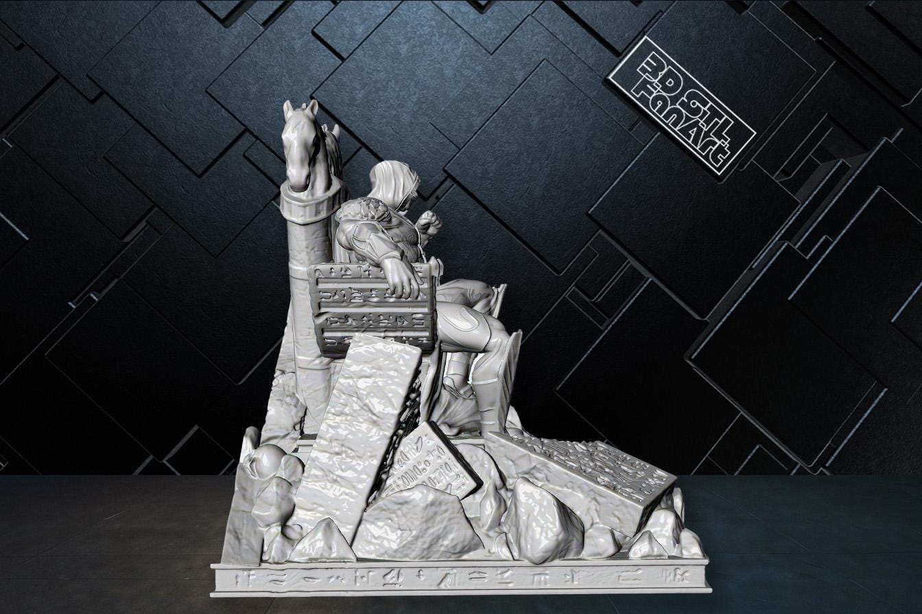 Black Adam 3D STL File High Quality Detail Antihero Model for 3D ...