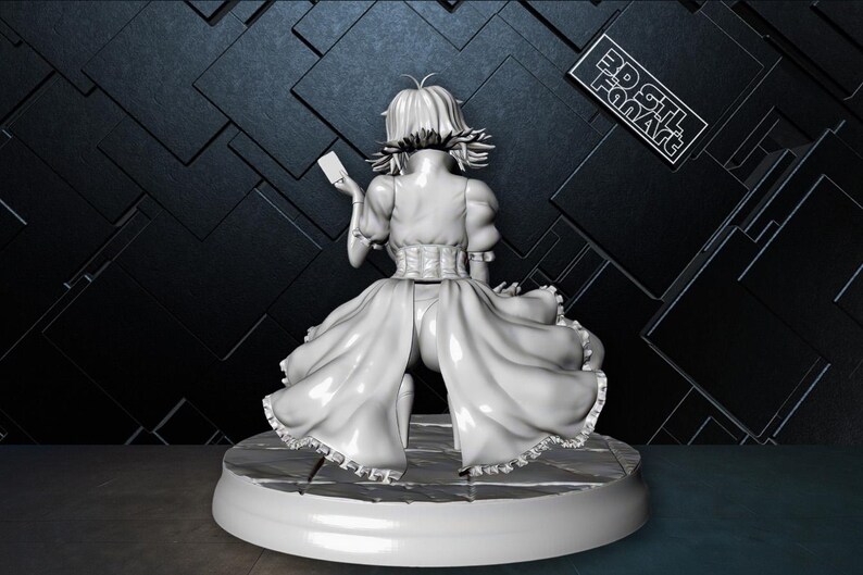 Anime Girl 3D STL File 3D Character Digital Model Ultra High Detail ...