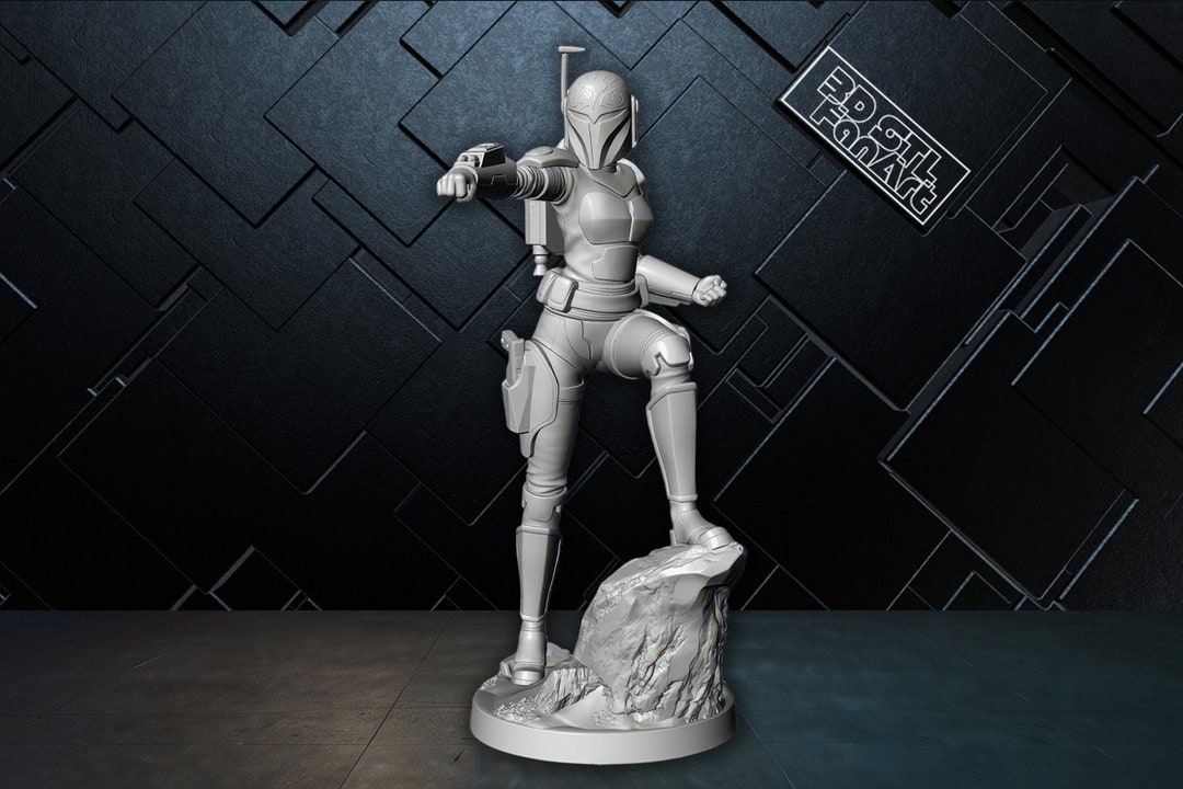 Bo Katan 3D STL File | Star Wars Character | High-detail Digital Model ...