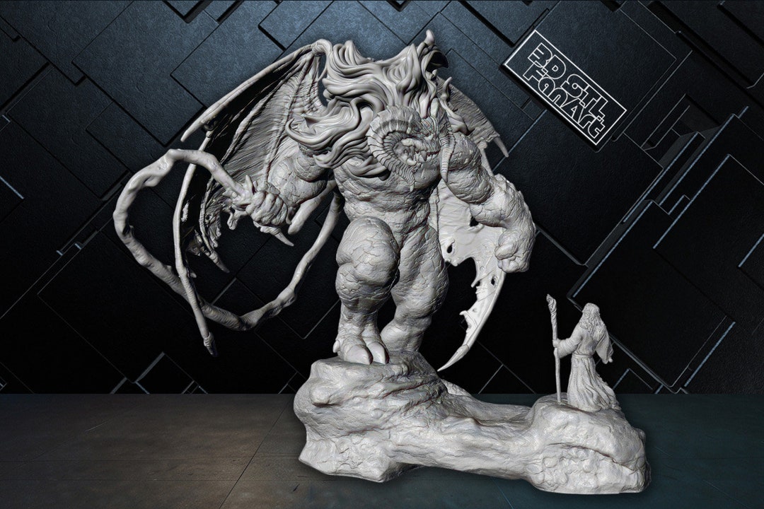 Gandalf and Balrog 3D STL File | Epic LOTR Battle Scene | High Detail ...