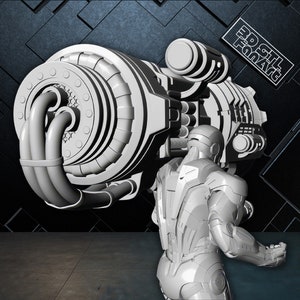 Iron Man MK7 Proton Cannon Archivo STL 3D / Superhéroe / Modelo digital ...
