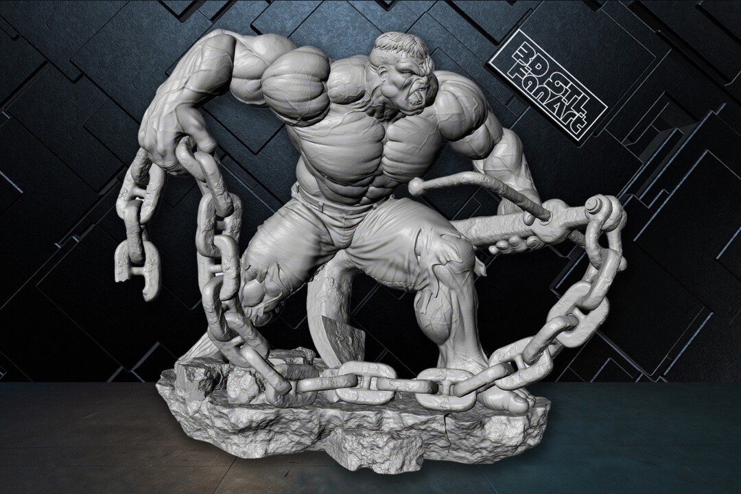 Hulk 3D STL File Marvel Character High Detailed Digital Model Instant ...