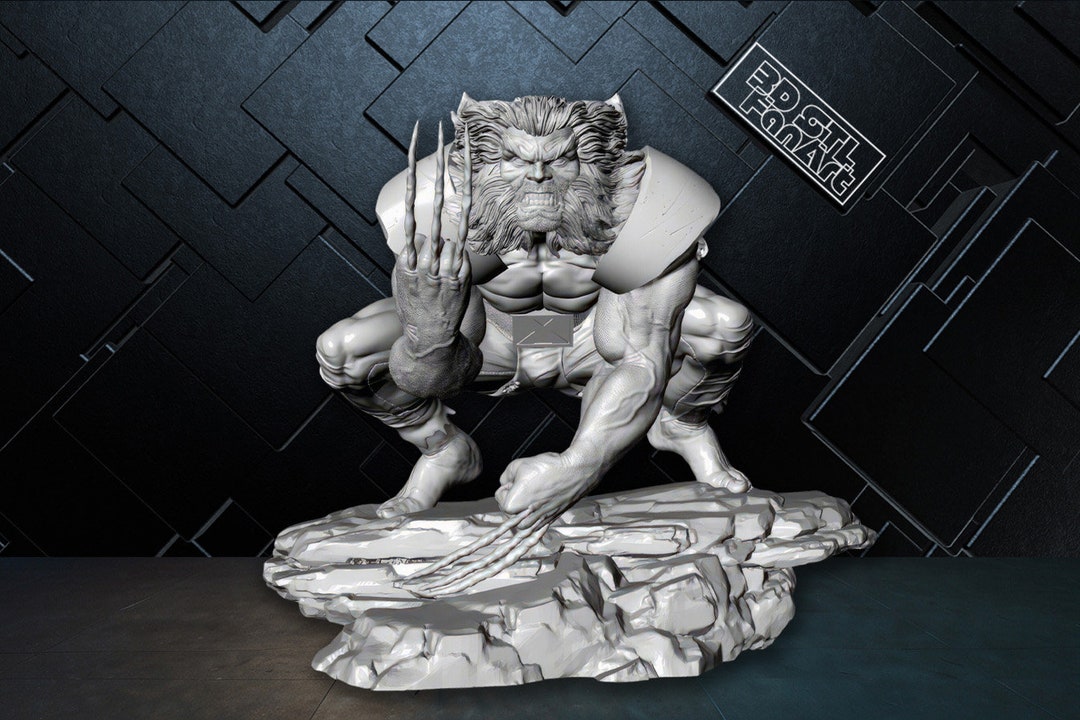 Wild Wolverine 3D STL File | STL Character | High Detailed Digital ...