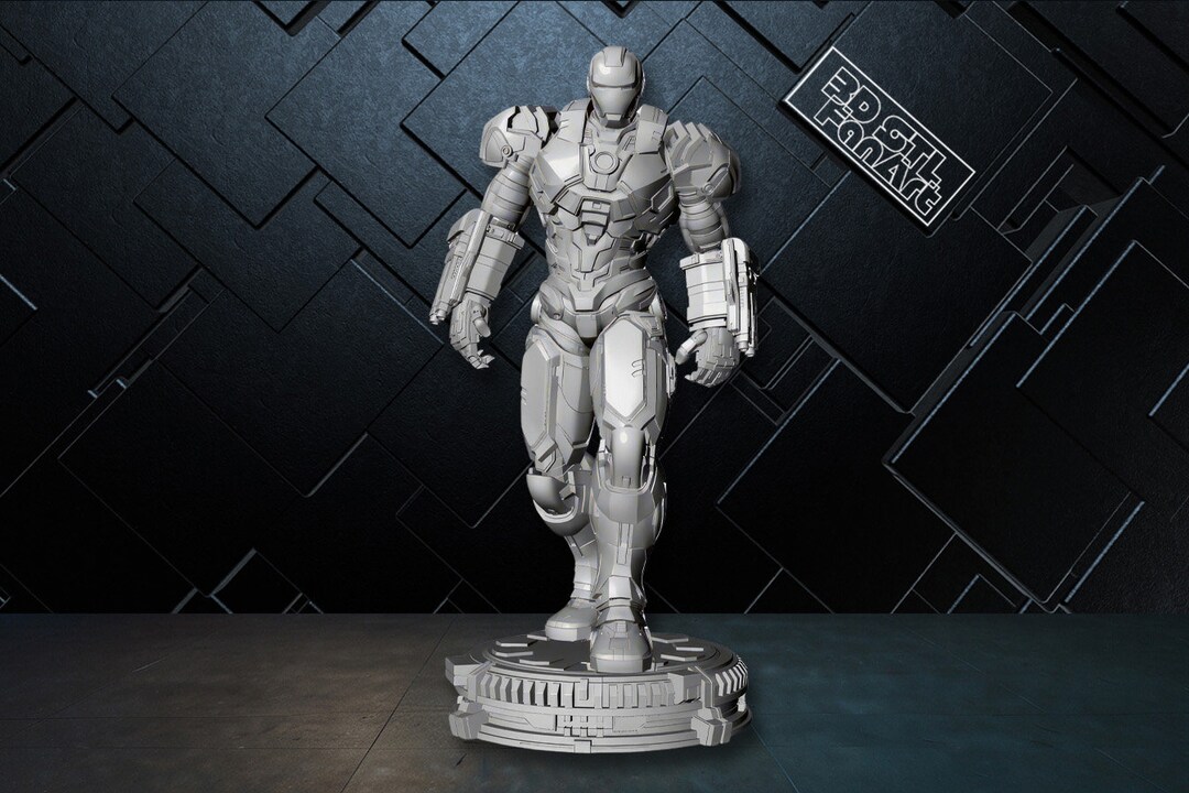 Modelo STL imprimible en 3D de Iron Man War Machine / Archivo de ...