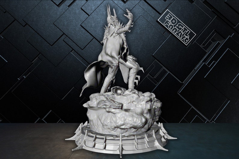 Sauron 3D STL File Dark Lord High Detail Digital Model Instant Download ...