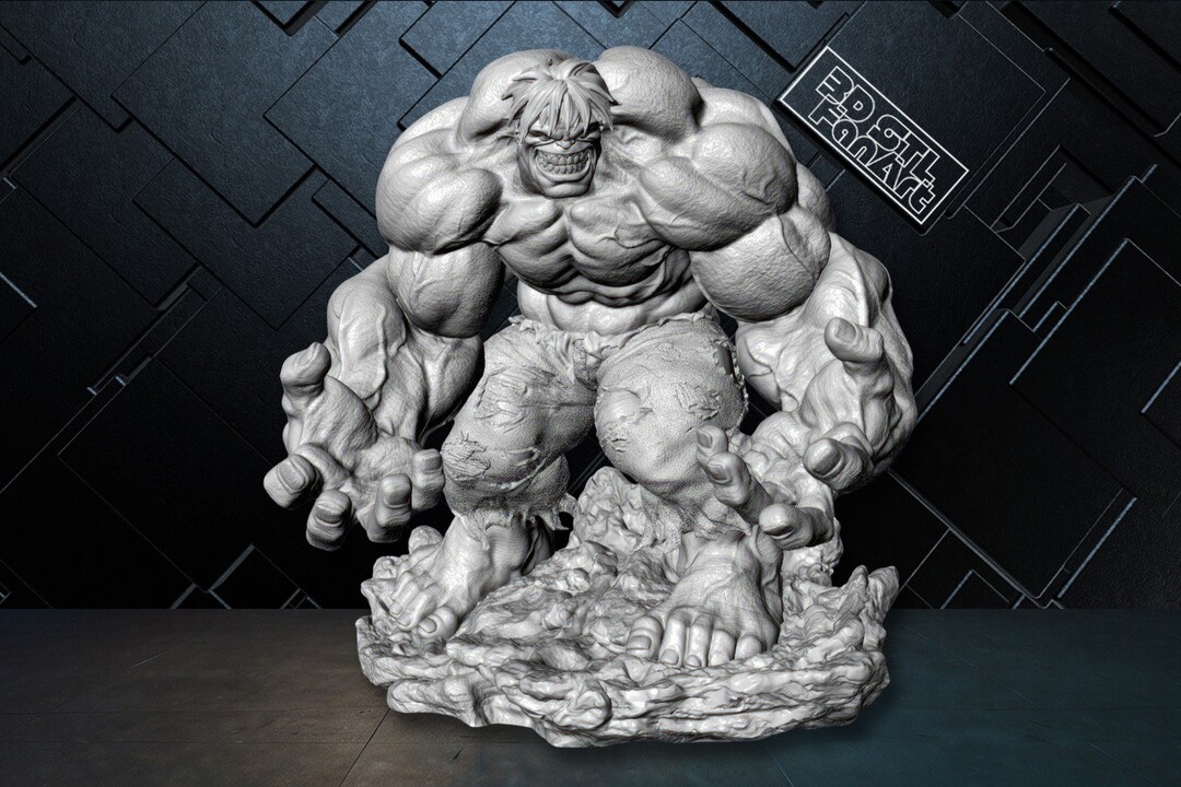 Hulk 3D STL File for 3D Printing | High Quality | Muscular Hero Model ...