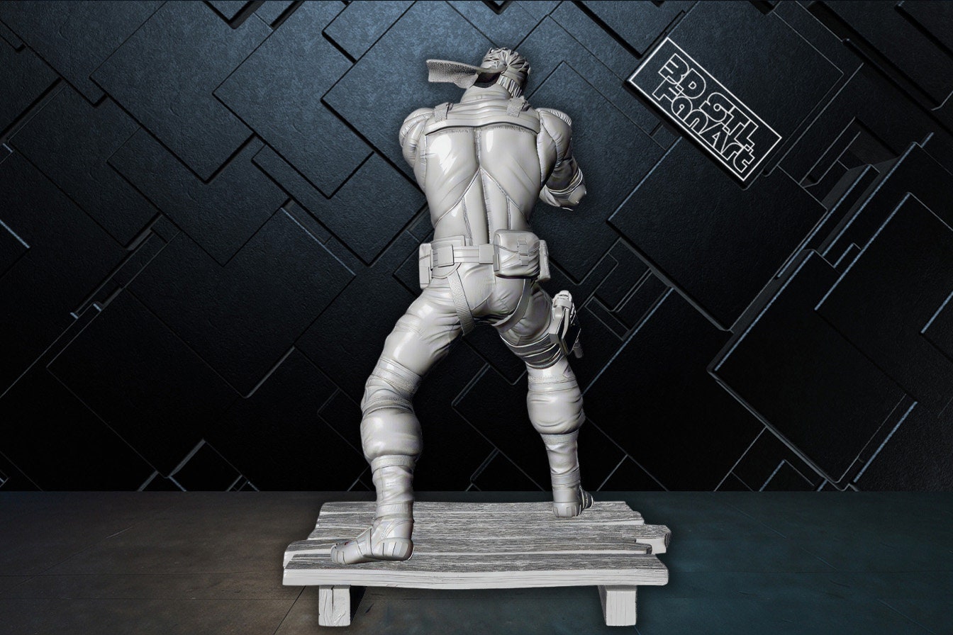 Metal Gear Solid Snake 3D STL File Iconic Video Game Model High Detail ...