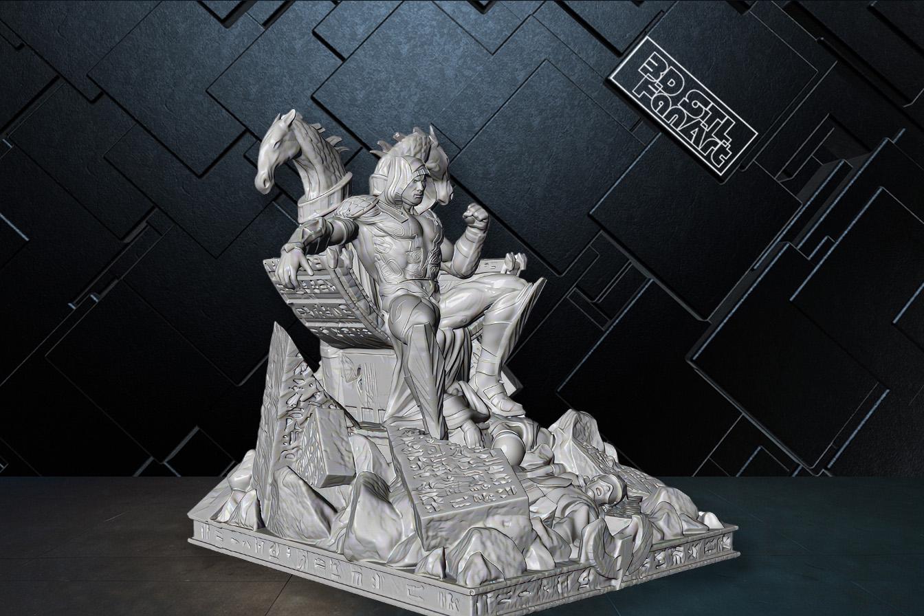 Black Adam 3D STL File High Quality Detail Antihero Model for 3D ...