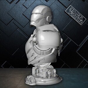 Ironman Bust 3D STL Printing File | Armored Avenger | Ultra High Detail ...