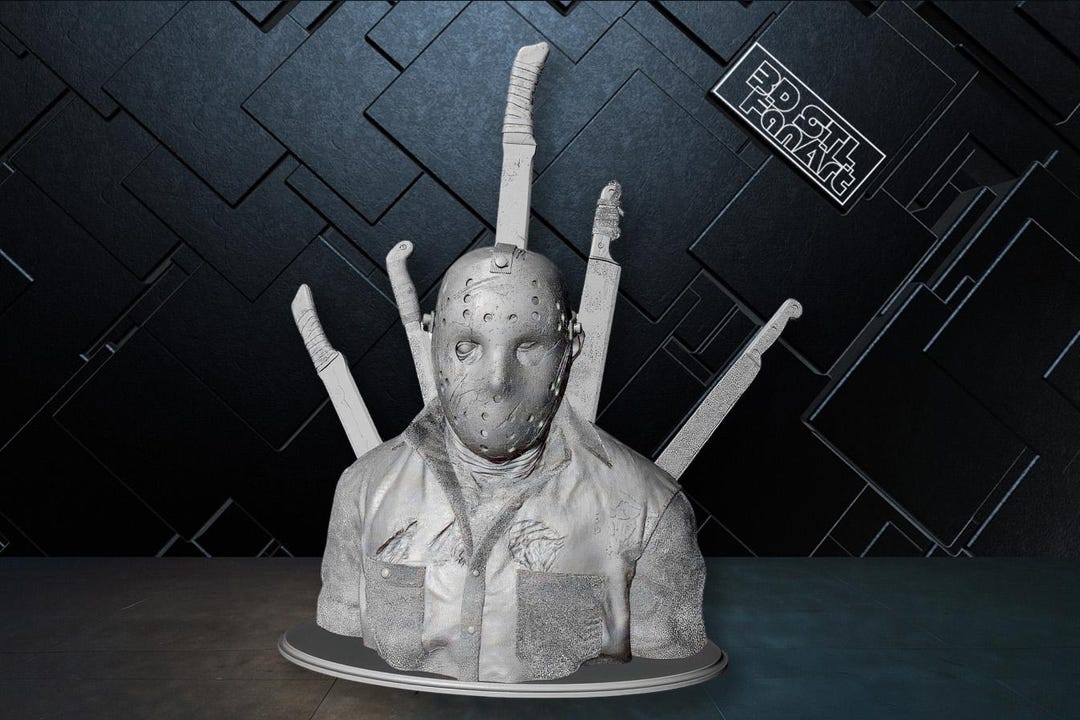 Jason Bust 3D STL Print File | Iconic Horror Villain | Highly Detailed ...