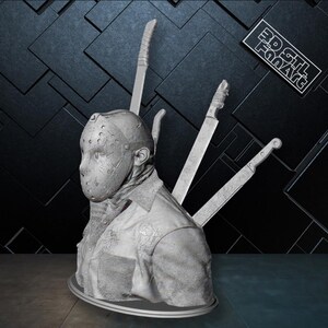 Jason Bust 3D STL Print File | Iconic Horror Villain | Highly Detailed ...