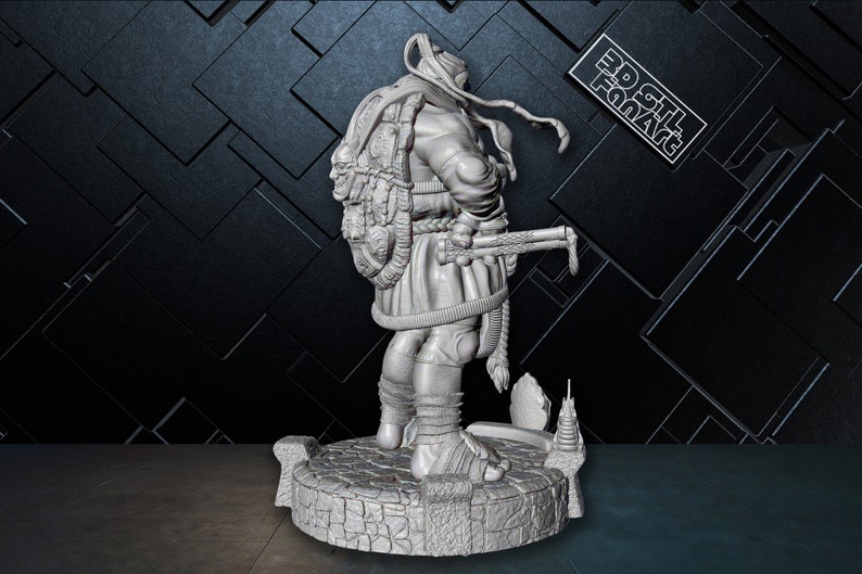 TMNT Michelangelo 3D STL File Cartoon Character High Detailed Digital ...