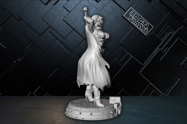 Female Guts 3D STL File Warrior Woman High Detail Digital Model Instant ...