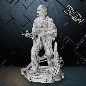 Chewbacca 3D STL File High Detail Model for 3D Printing Legendary Star ...