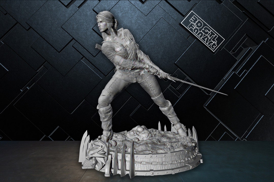 Ciri 3D STL File Witcher Character High-detail Digital Model Instant ...