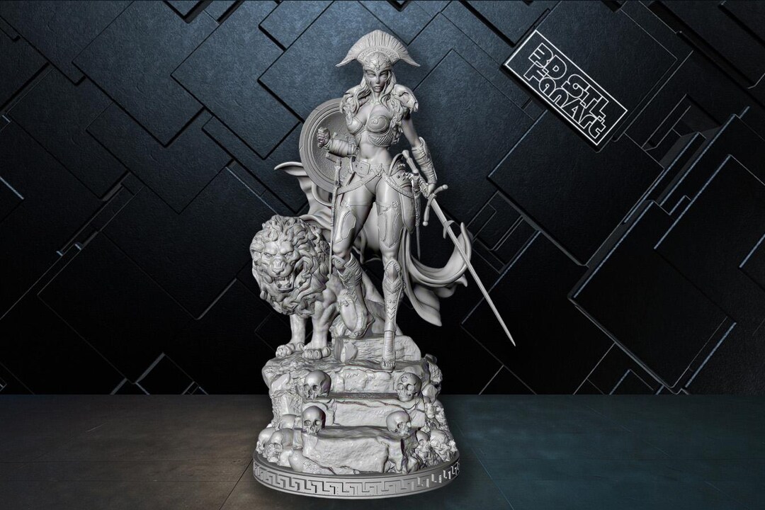 Ares Female 3D STL File | Mythology Warrior Goddess | Figure for 3D ...