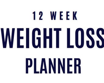 12 Week Weight Loss Planner - Etsy