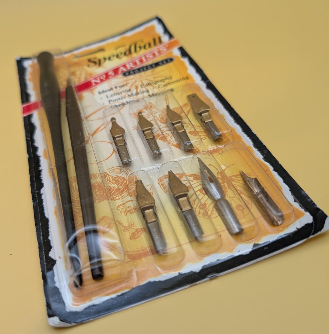 Vintage 1970s Speedball No. 5 Artist’s Pen Set (2962) - Original ...