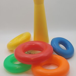 Vintage Fisher Price Rock-a-stack 1973, #627 Plastic Rings Baby Toy - Etsy