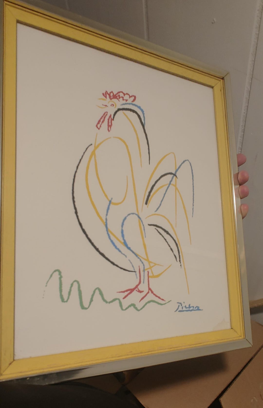 Vintage Pablo Picasso Rooster Serigraph - Etsy
