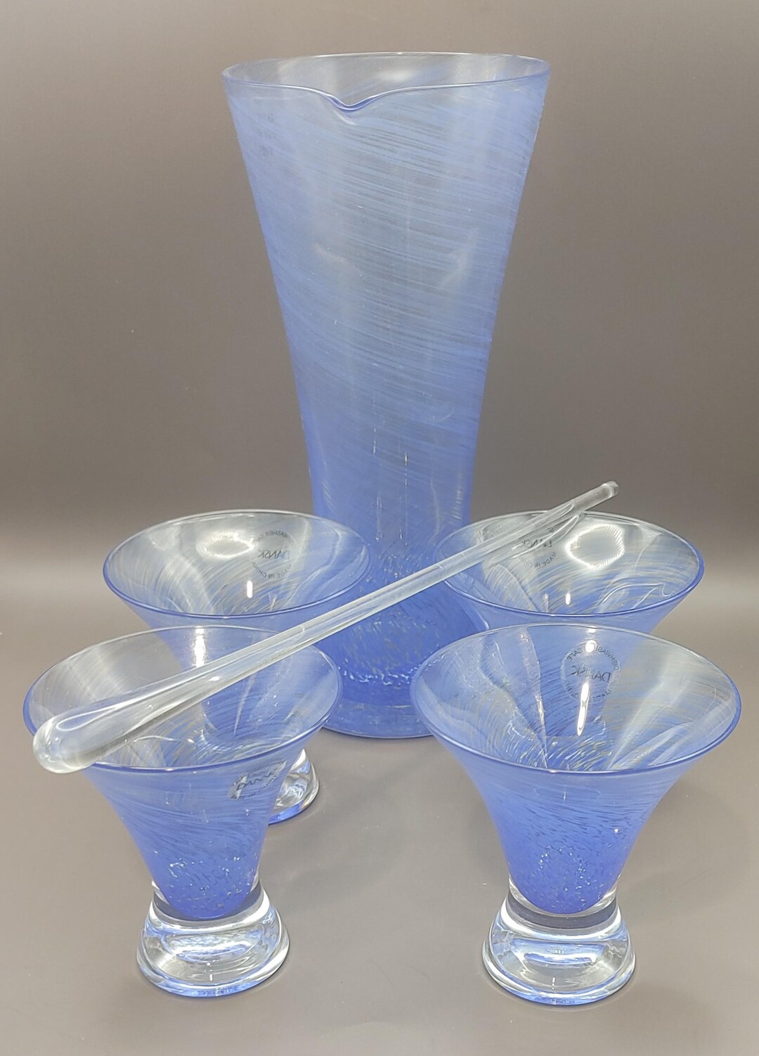 Vintage Dansk Blueberry Twist Cocktail Set - Etsy