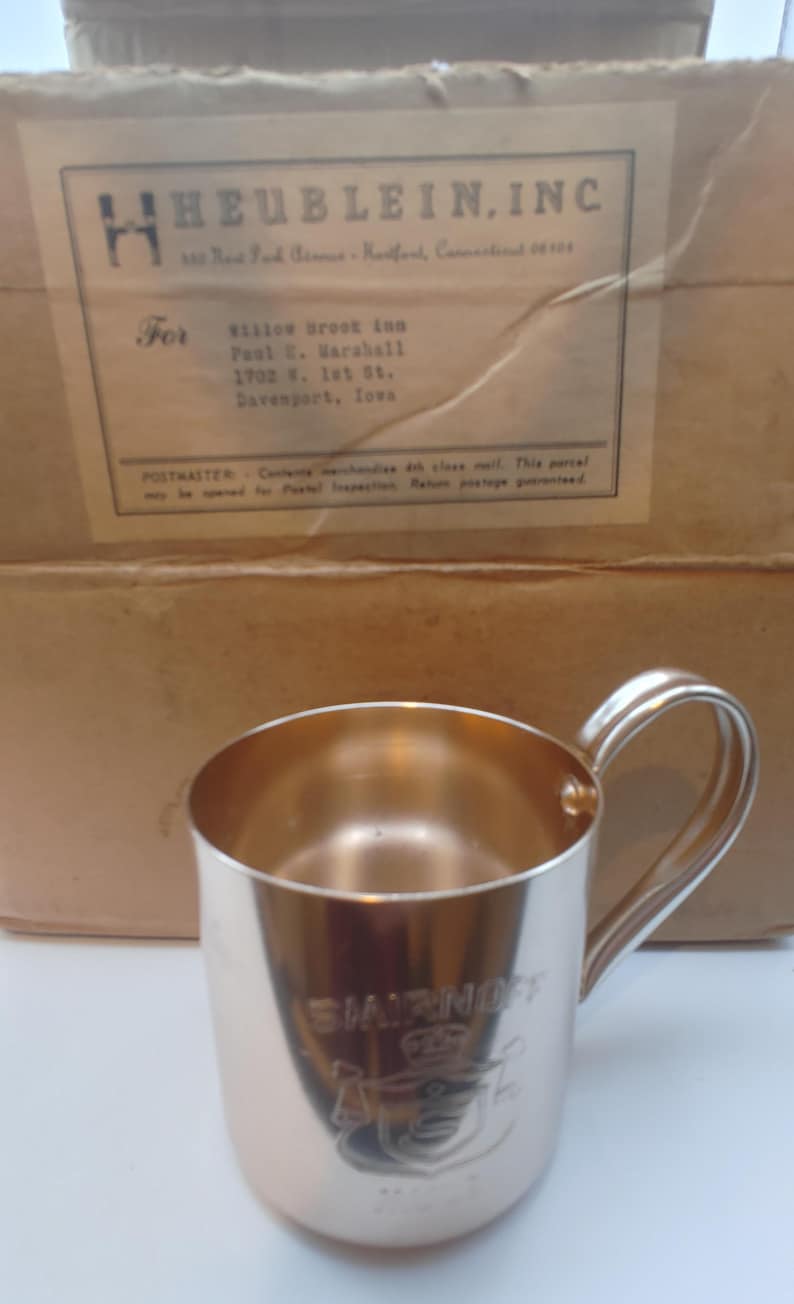 Vintage Smirnoff Mule Copper Moscow Mule Mugs - Set of 6, Mint ...