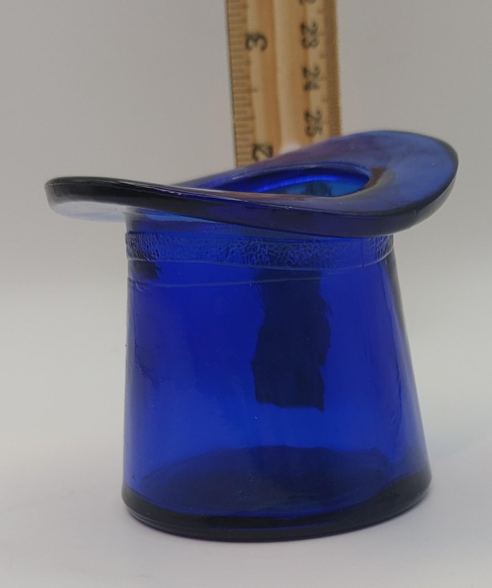 Vintage Cobalt Blue Art Glass Top Hat Toothpick Holder - Etsy