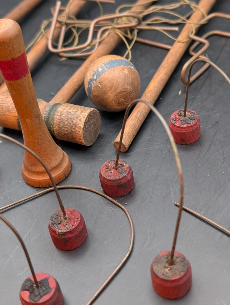 Antique Milton Bradley Table Croquet Set No. 4334 – 1920s Victorian ...
