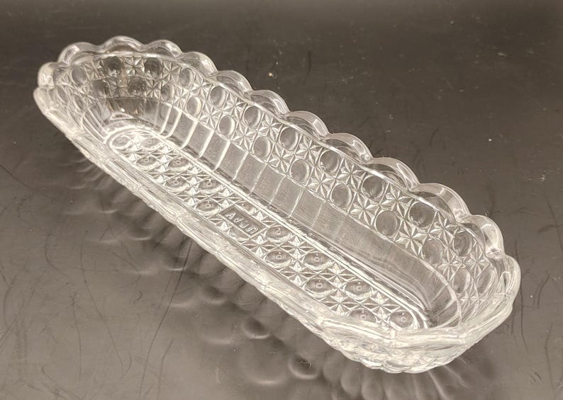Vintage Avon Glass Dish - Daisy & Button Pattern - Etsy