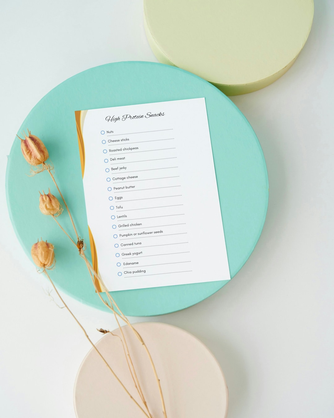 High Protein Food List, Healthy Eating Reference, Digital Printable ...