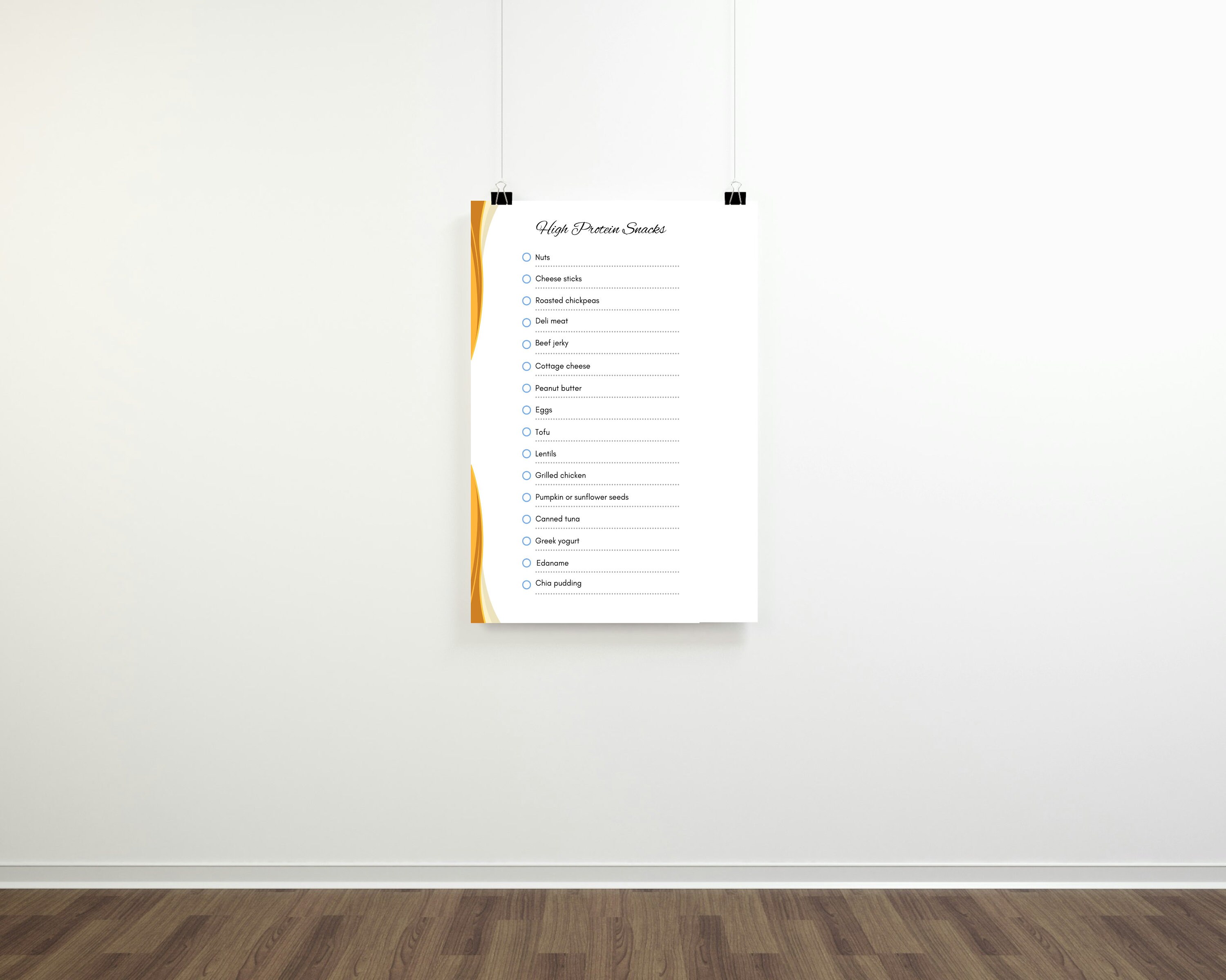 High Protein Food List, Healthy Eating Reference, Digital Printable ...