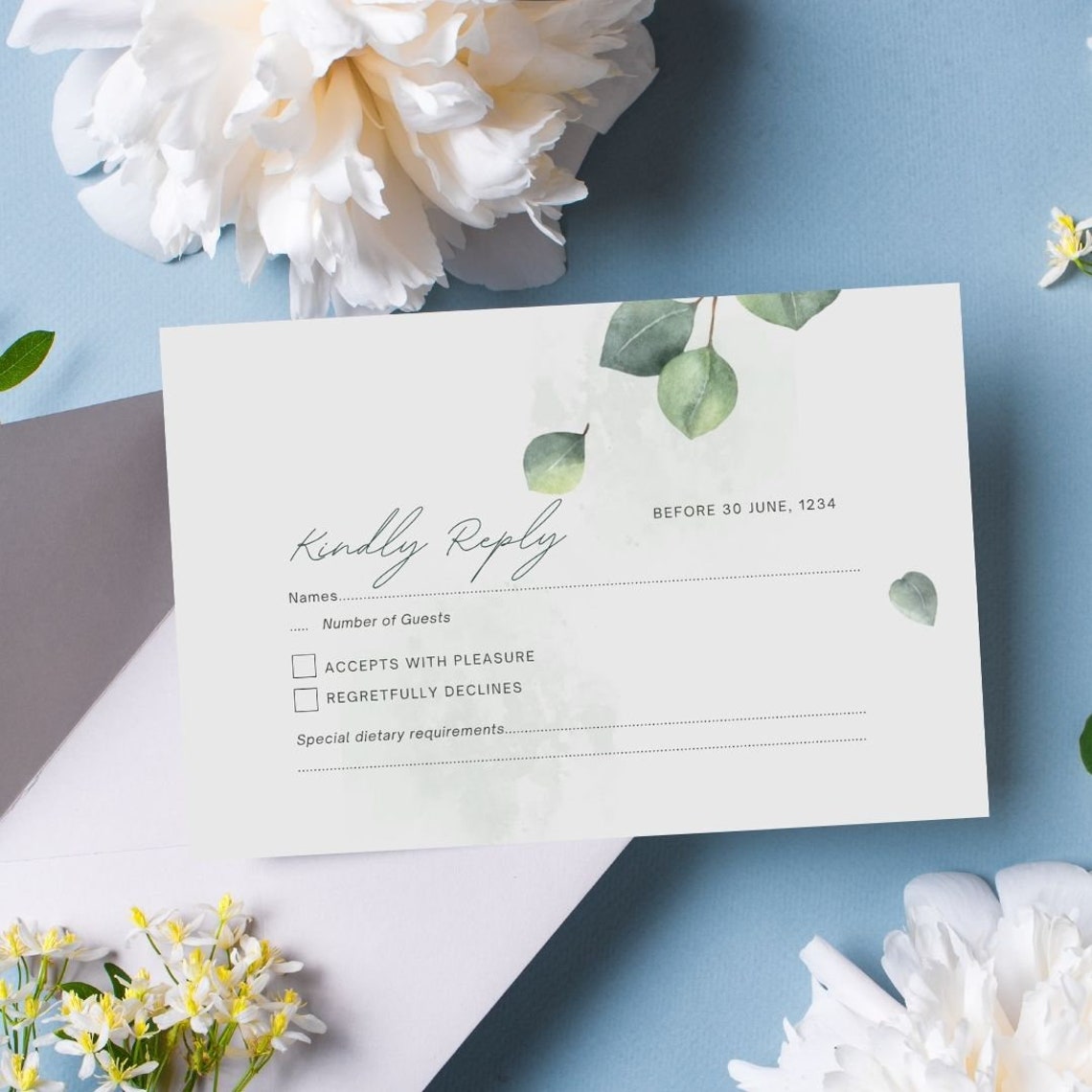 Editable Watercolor Wedding Dinner Menu Template Package. - Etsy