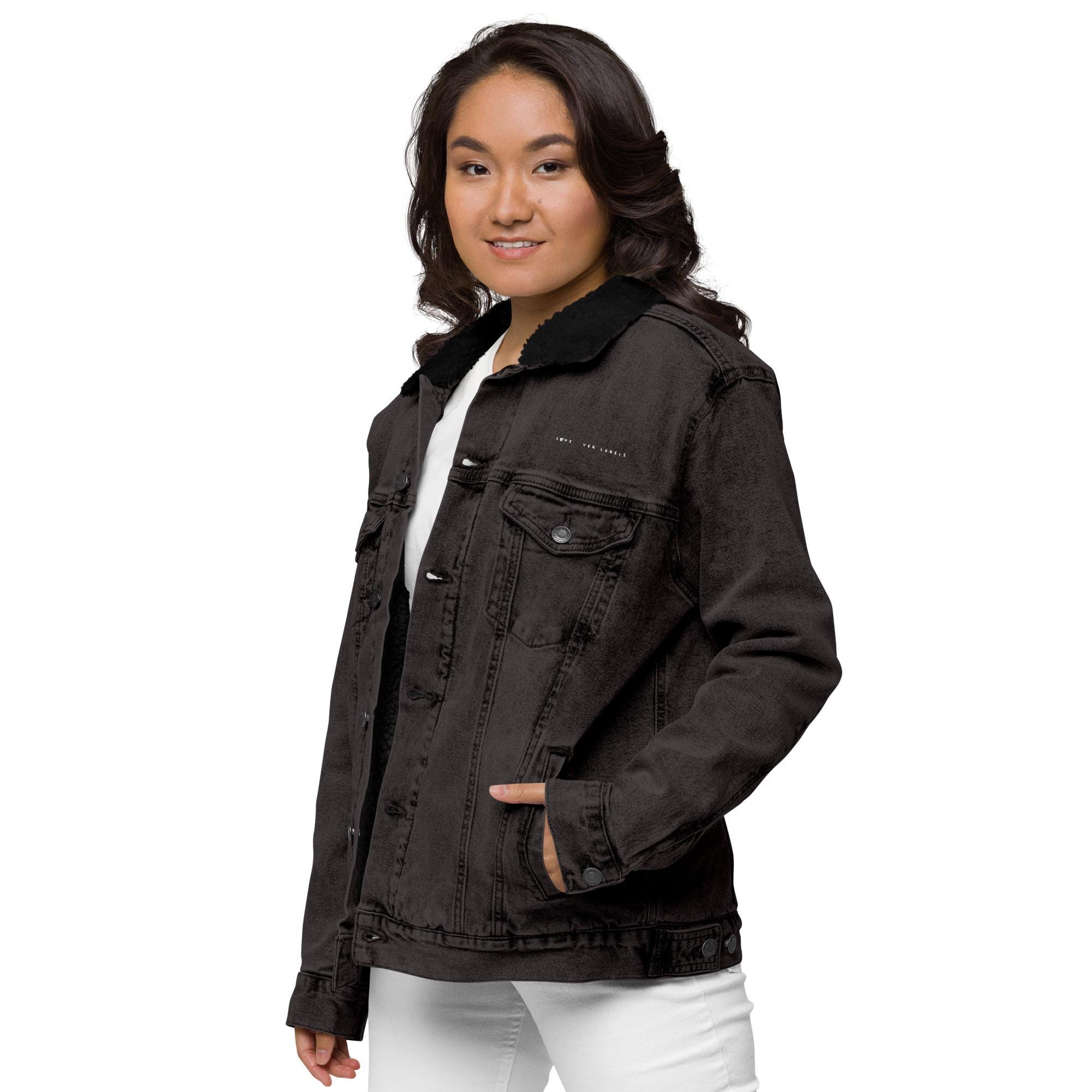 I Add Value Sherpa Jean Jacket – Empowering Style With Cozy Comfort - Etsy