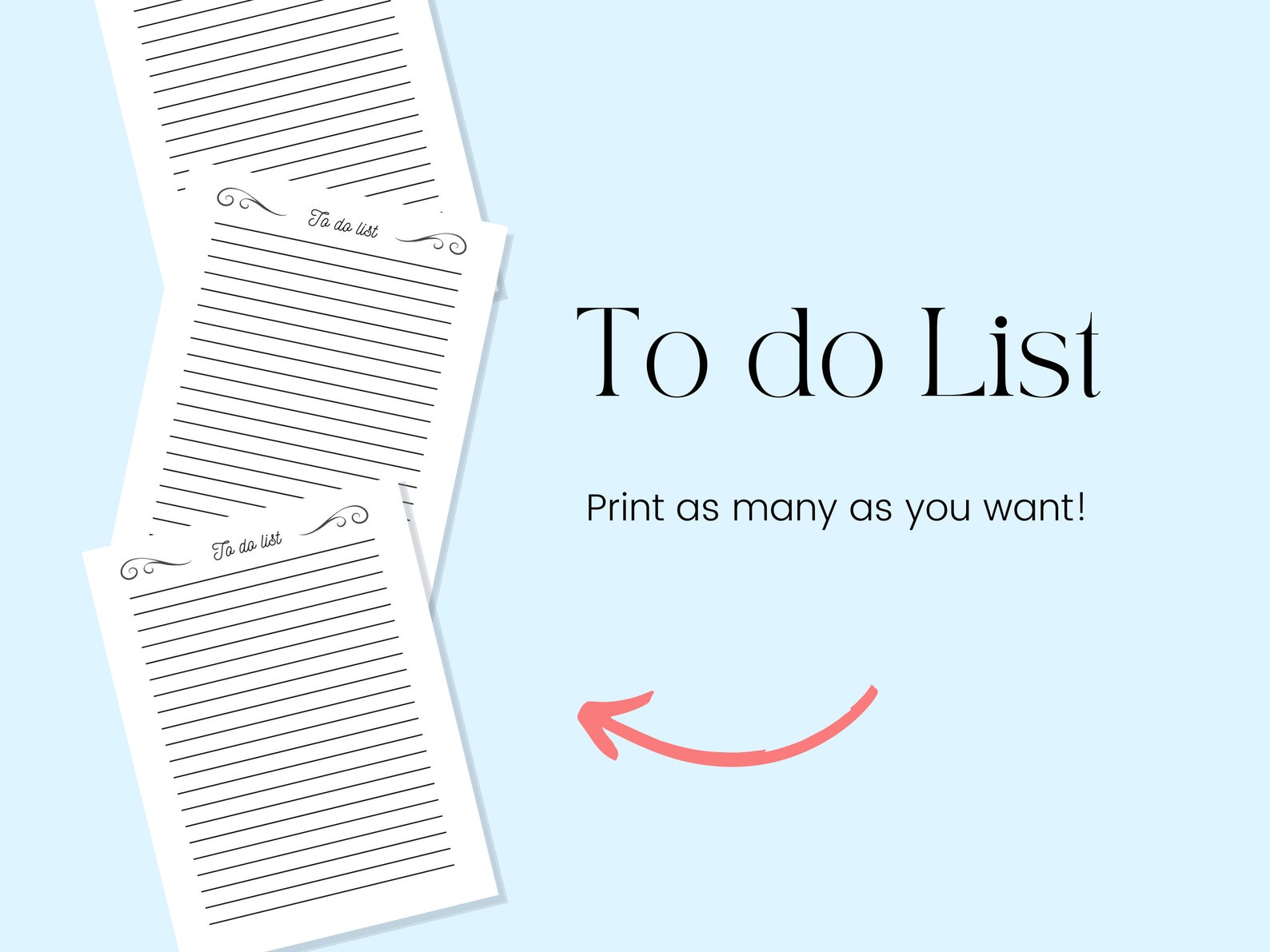 Printable To-do List Template A4 & A5 Editable Canva Link - Etsy