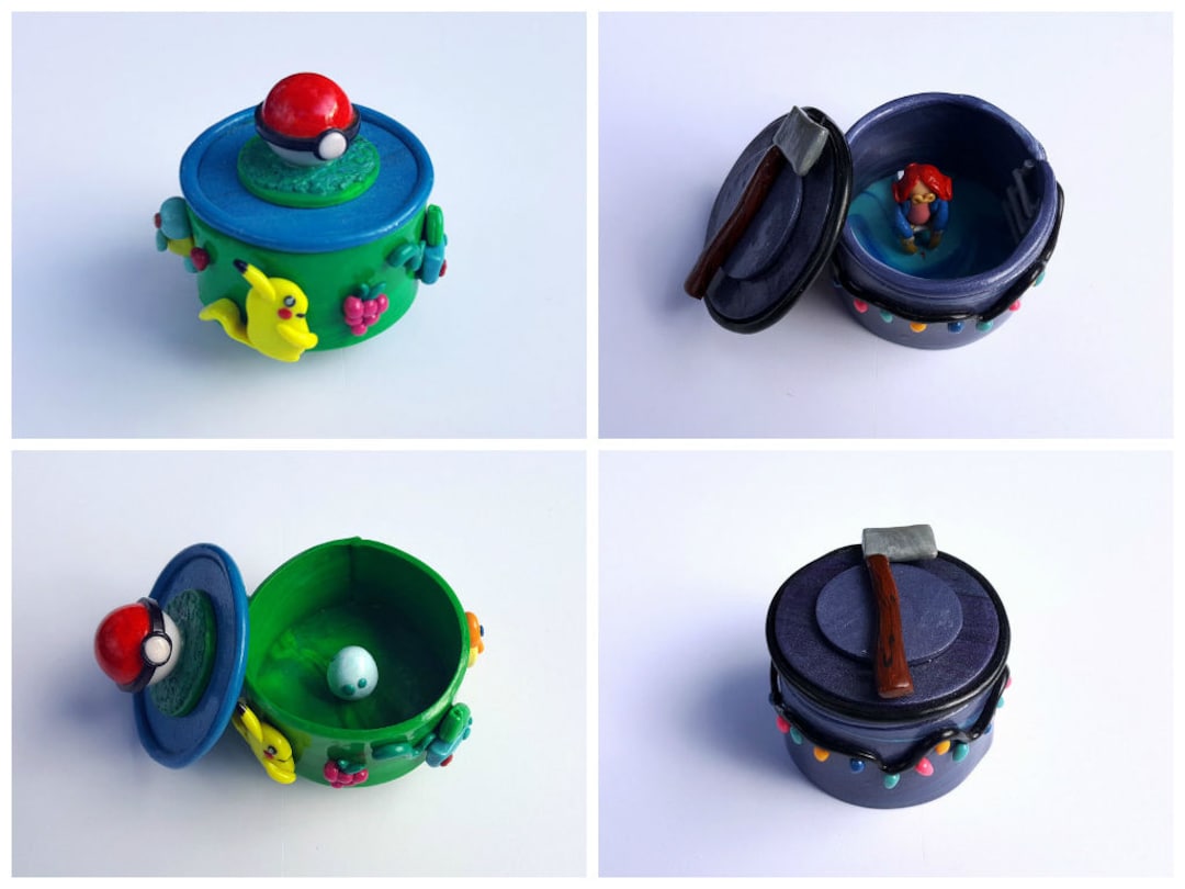 CUSTOM MADE Polymer Clay Trinket Box | You Pick Your Favorite Movie, TV ...