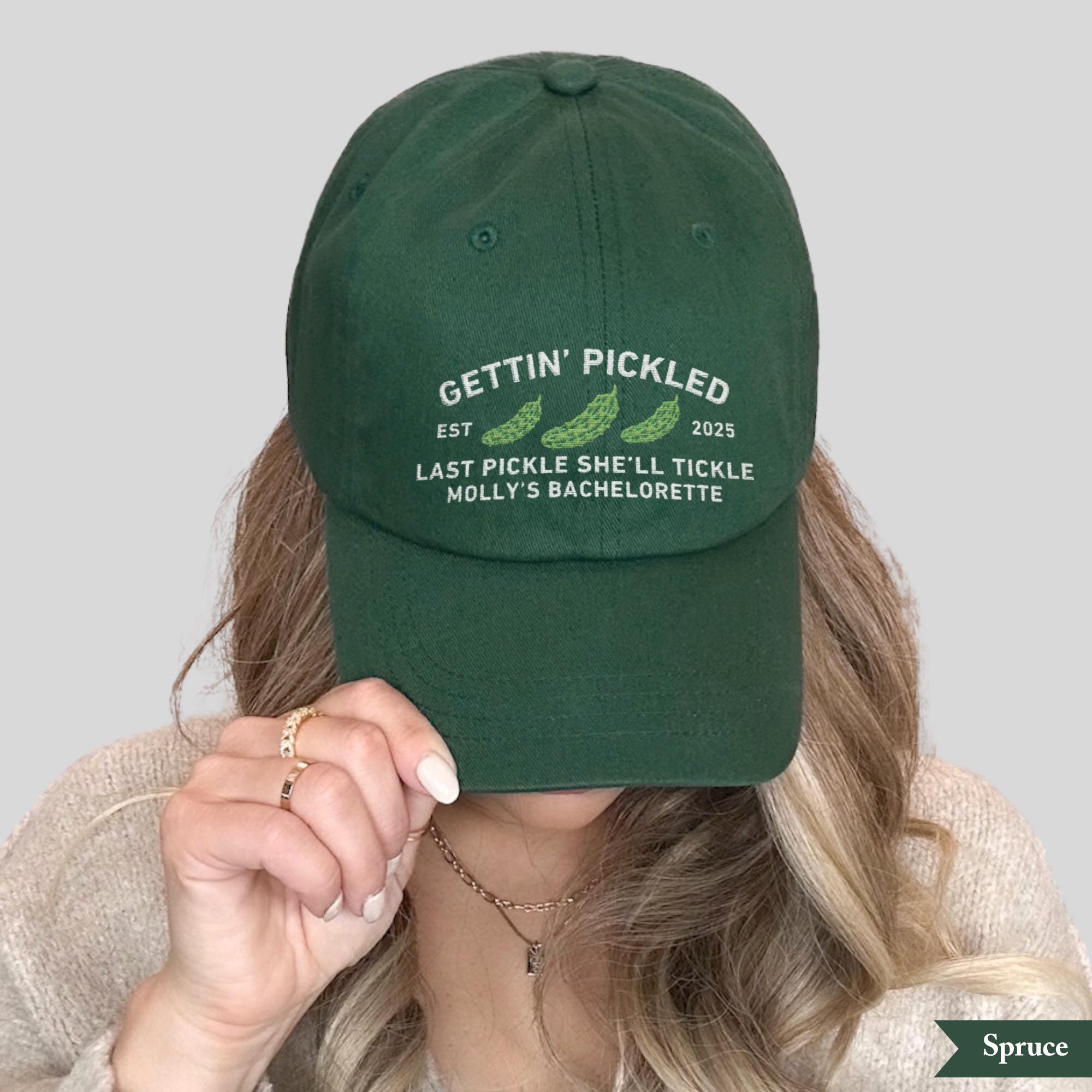 Custom Embroidered Pickle Bachelorette Hats, Pickle Bachelorette Party ...