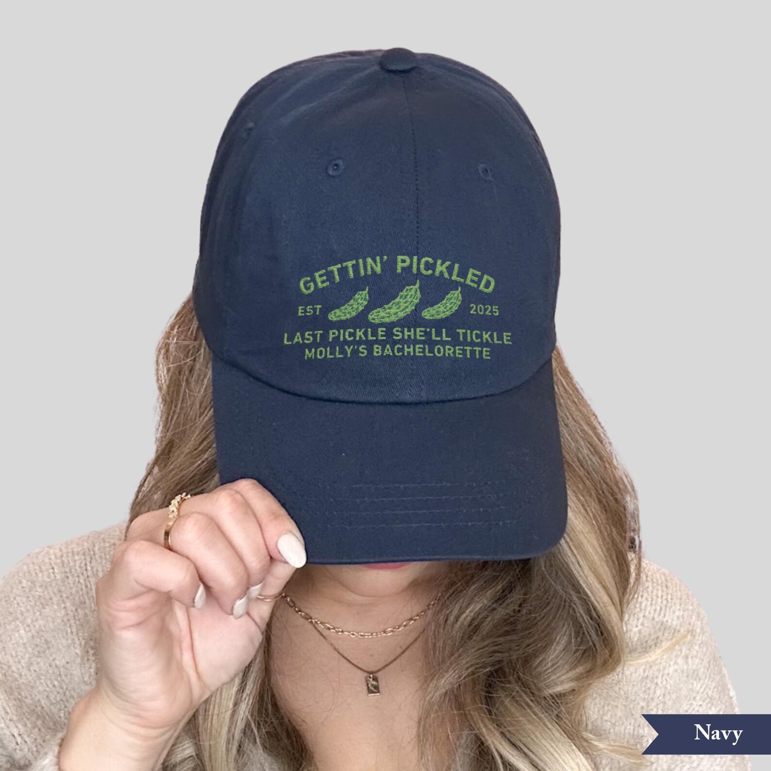 Custom Embroidered Pickle Bachelorette Hats, Pickle Bachelorette Party ...