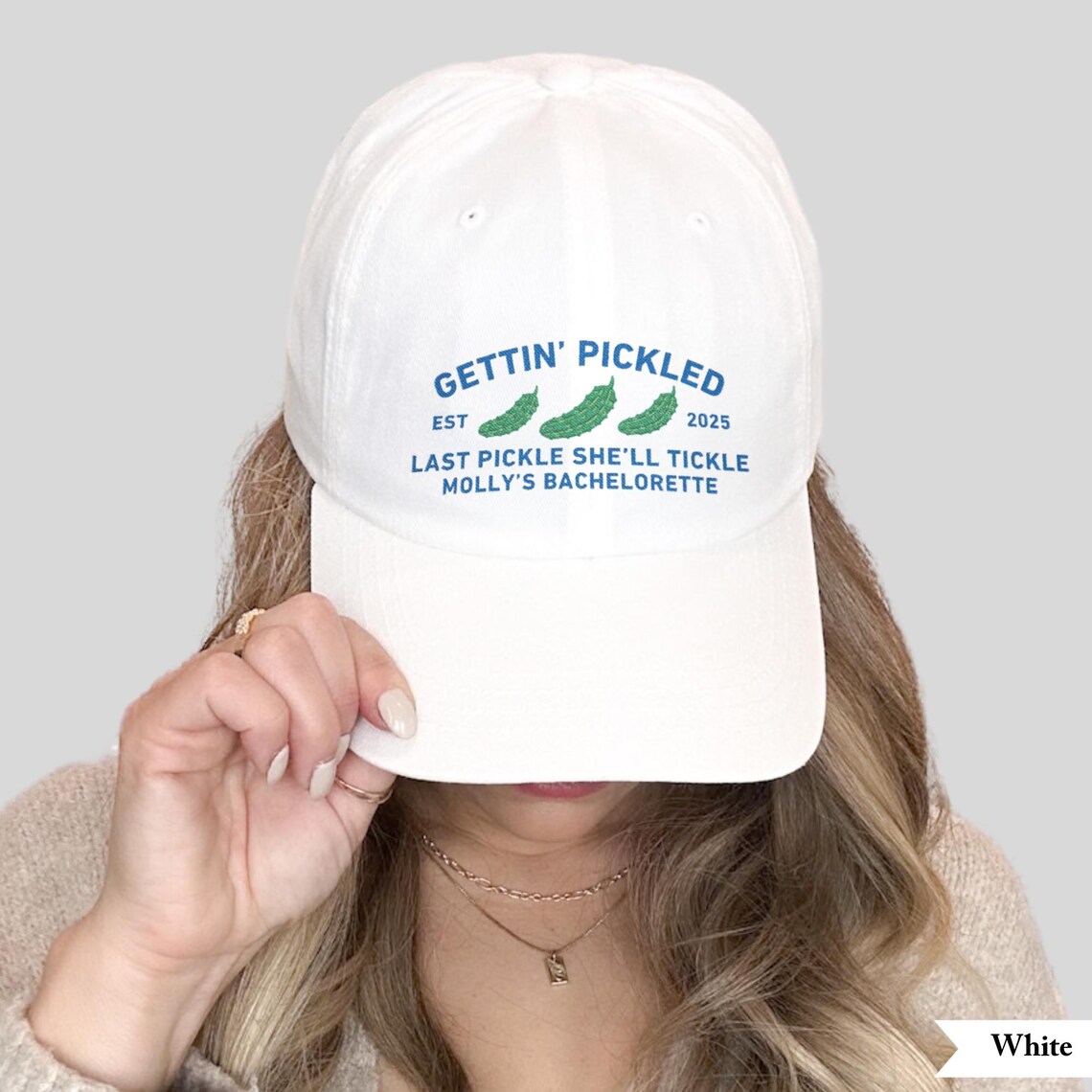 Custom Embroidered Pickle Bachelorette Hats, Pickle Bachelorette Party ...