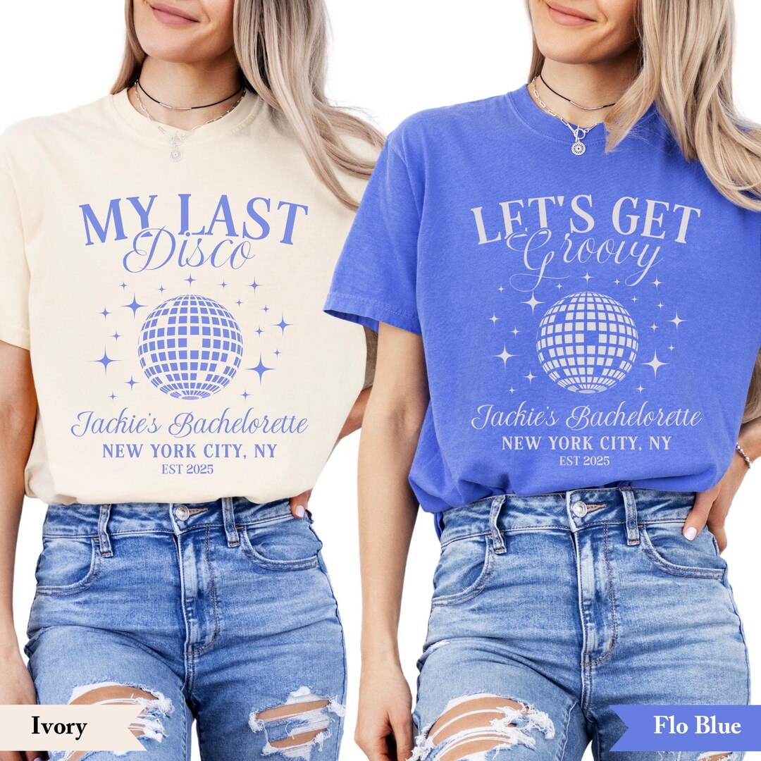 Custom Disco Bachelorette Party Shirts, Bachelorette T-shirts, Disco ...