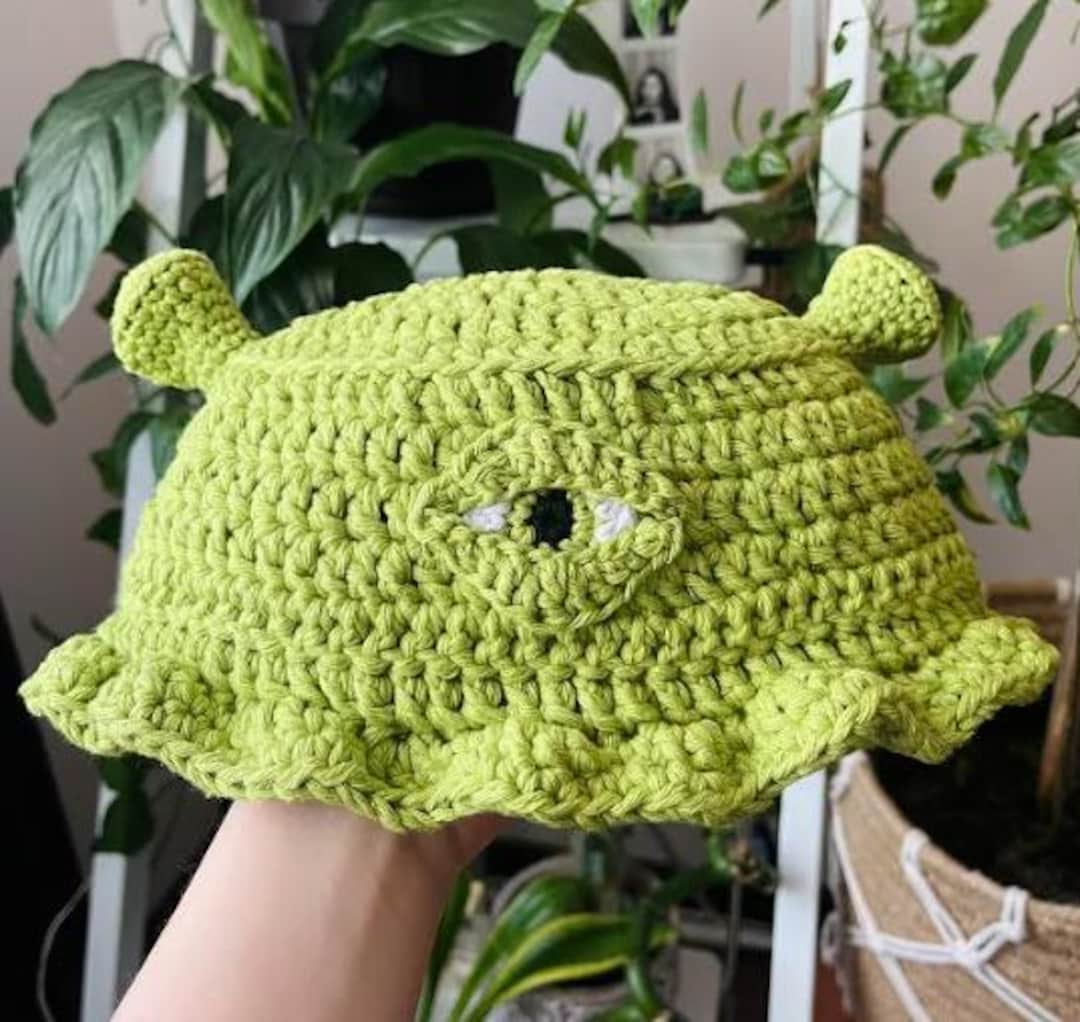 Alien Shrek Hat Pattern Crochet Pattern Bucket Hat Pattern - Etsy