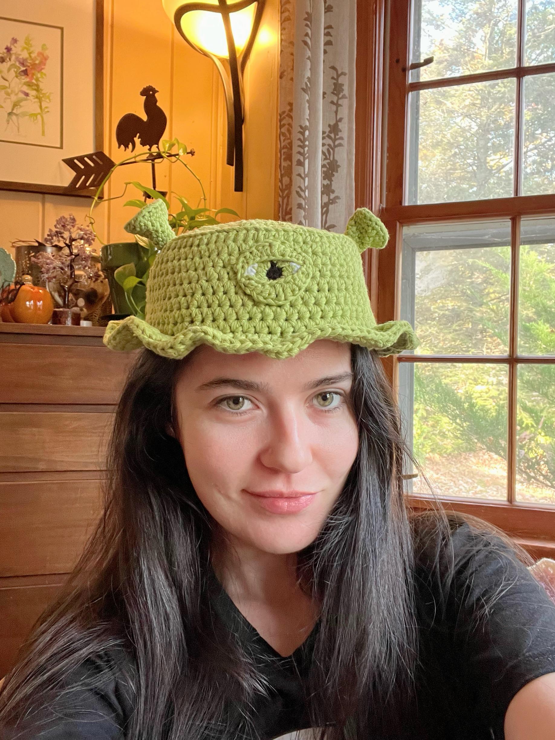 Alien Shrek Hat Pattern | Crochet Pattern | Bucket Hat Pattern - Etsy