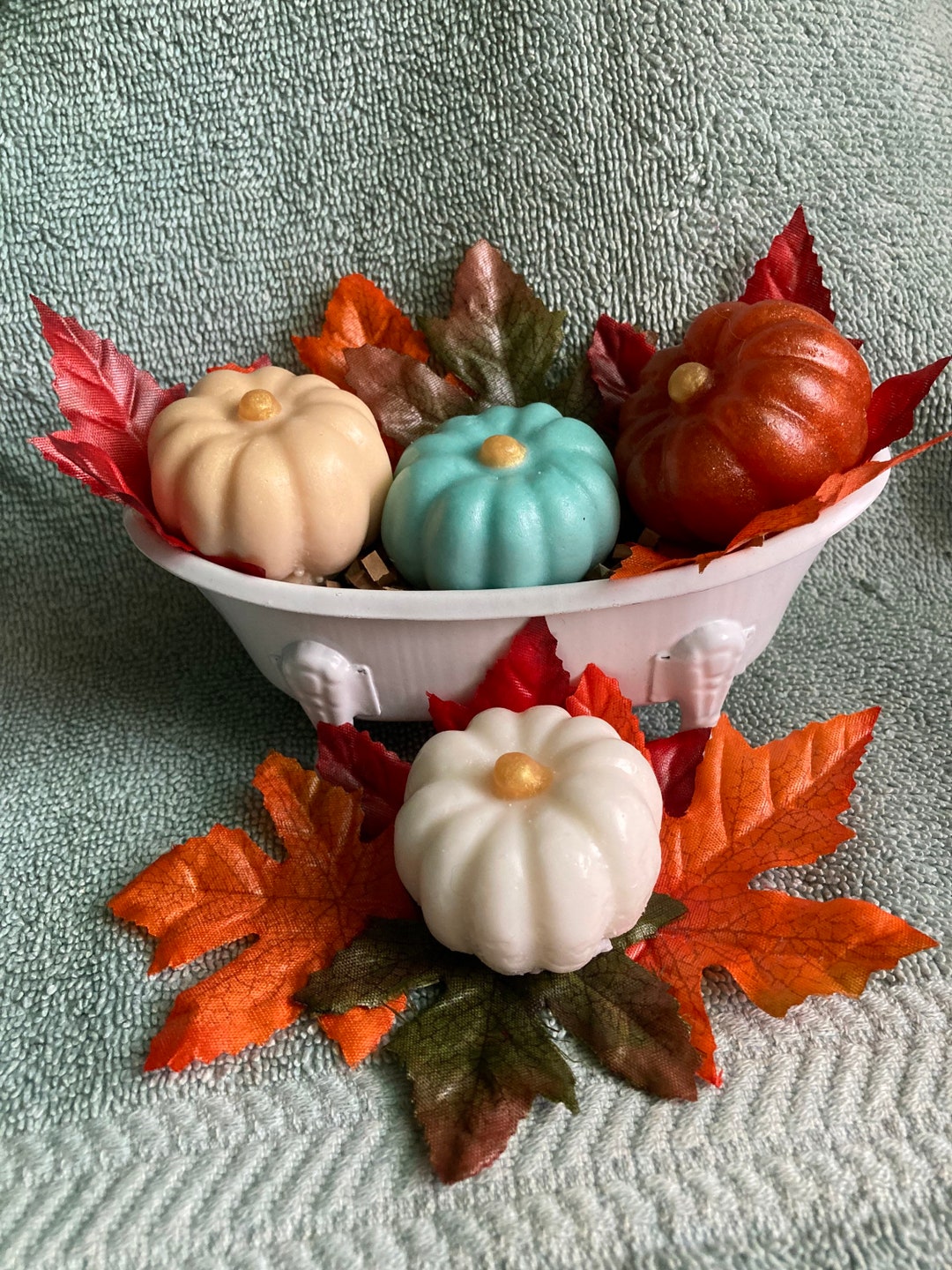Pumpkin Soap Set - Mini Pumpkins, Fall, Autumn, Halloween, Decorative Soaps, Thanksgiving Gifts ...