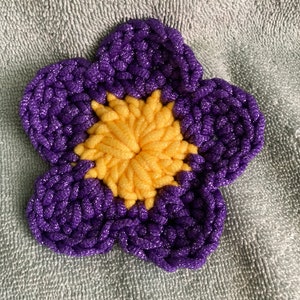 Flower Scrubby: Crocheted Nylon Dish and Pot Scrubber - Etsy